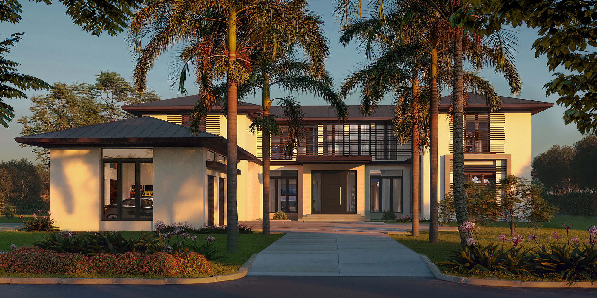 3D Rendering Of A Villa In South Florida | Render Vision